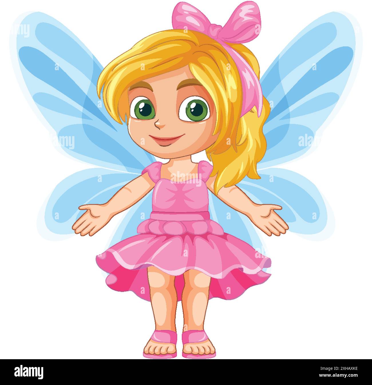 Girl fairy wings in Stock Vector Images - Alamy