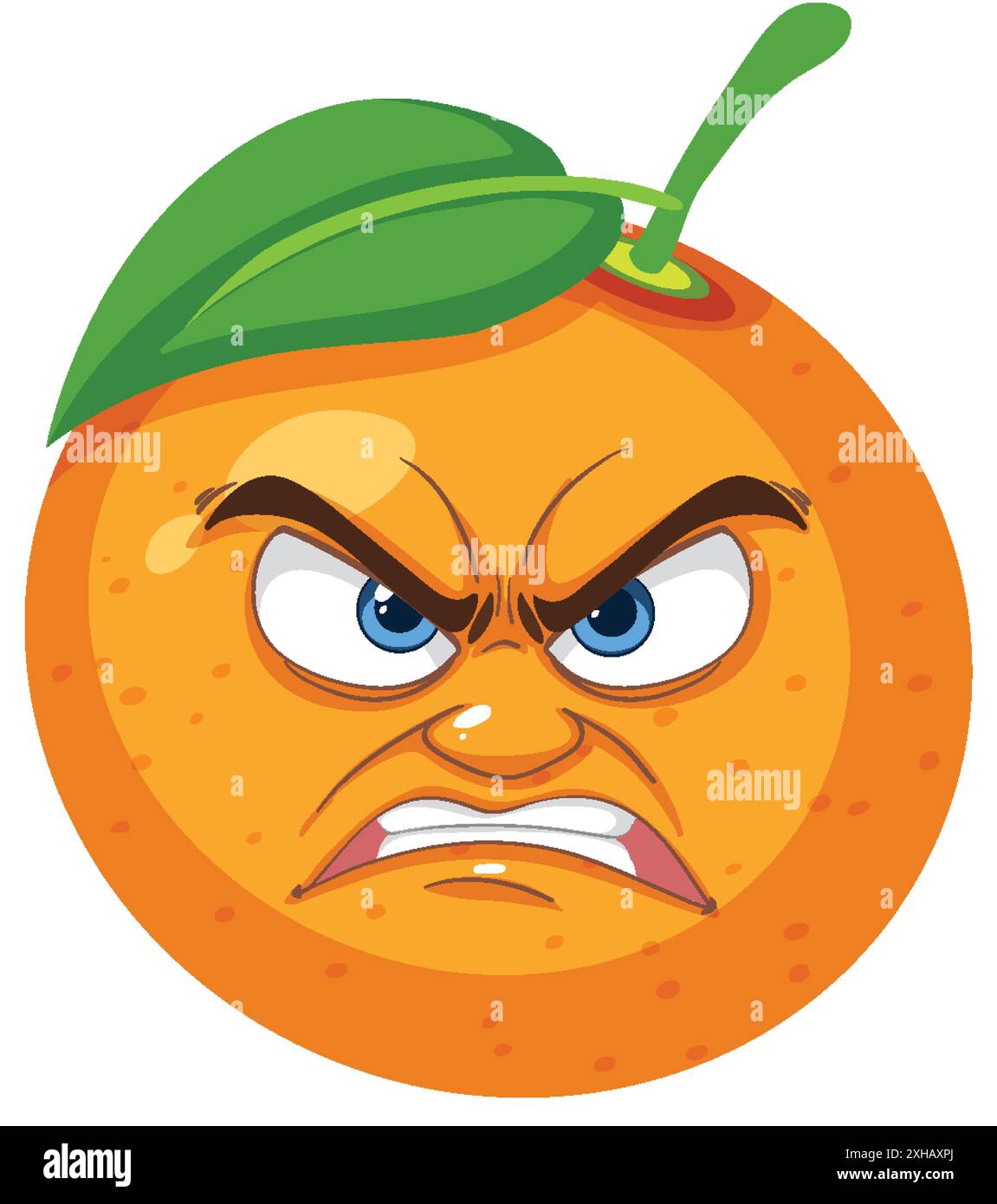 Orange angry facial expression hi-res stock photography and images - Alamy