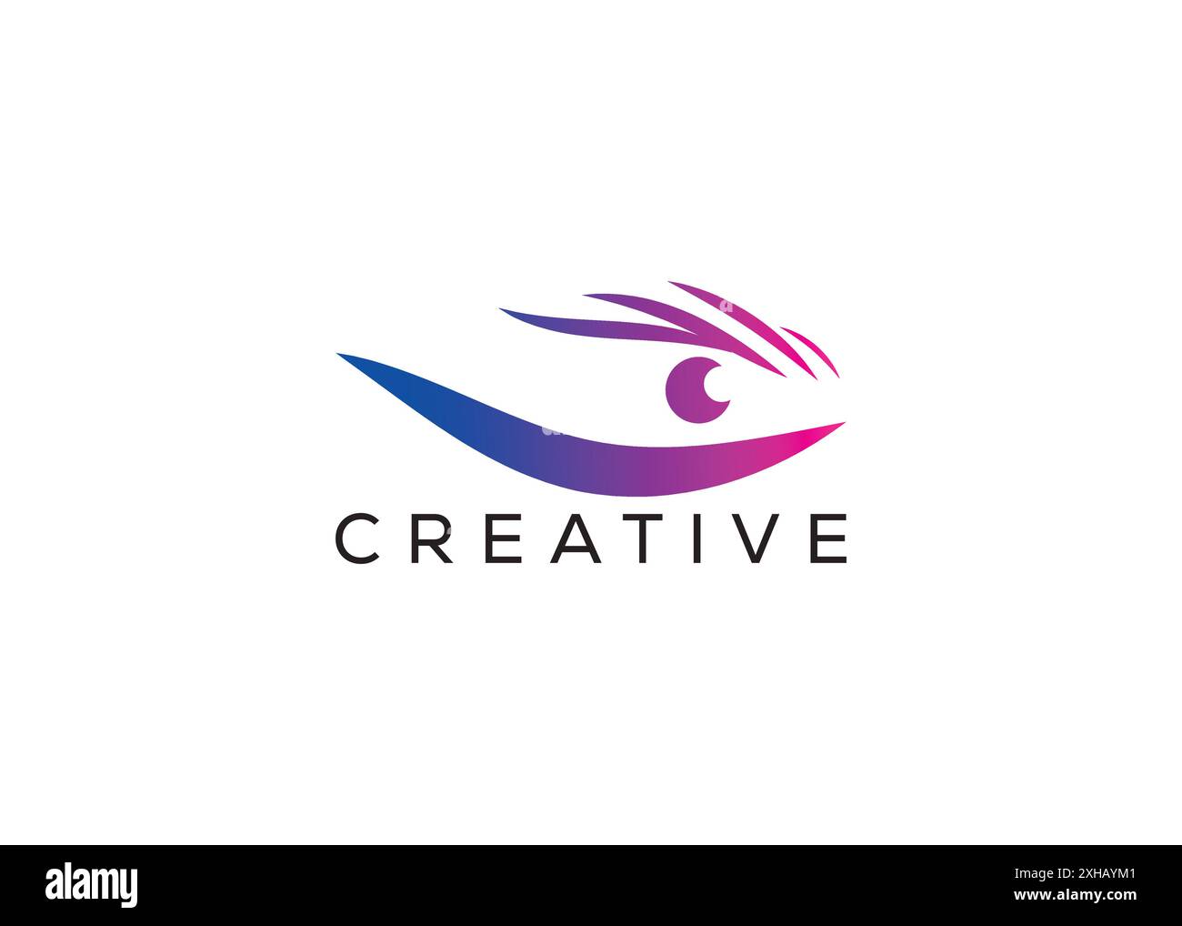 Minimal and professional abstract eye icon logo design template Stock ...