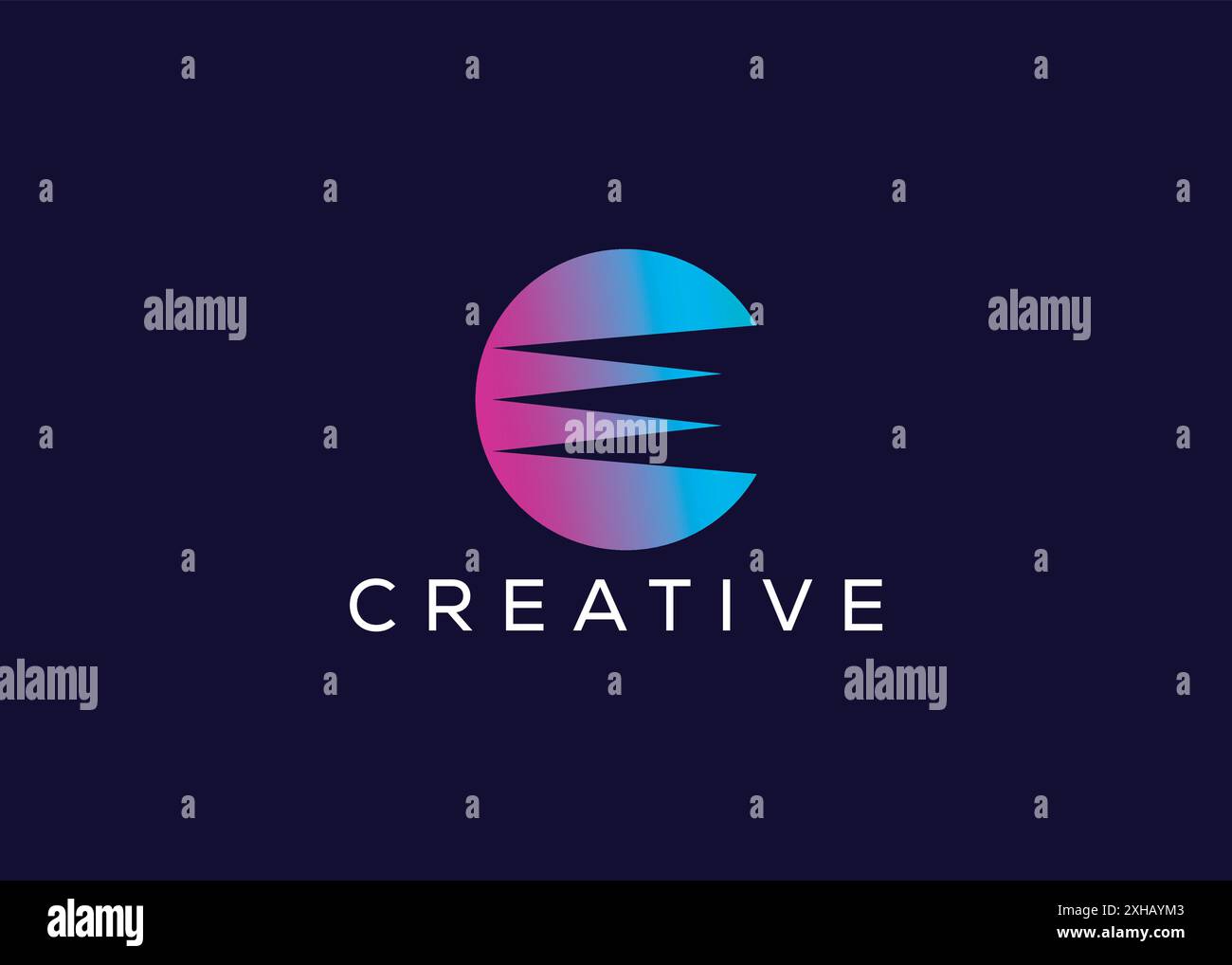 Minimal and professional abstract C icon logo design template Stock ...