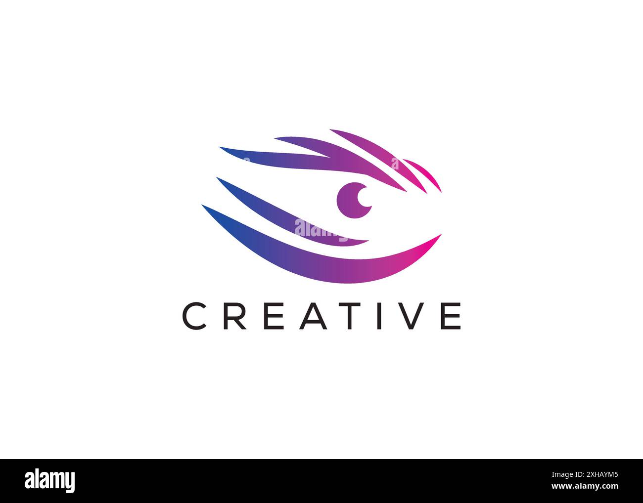 Minimal and professional abstract eye icon logo design template Stock ...