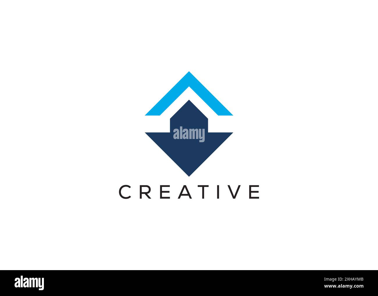 Minimal and professional abstract home icon logo design template Stock ...