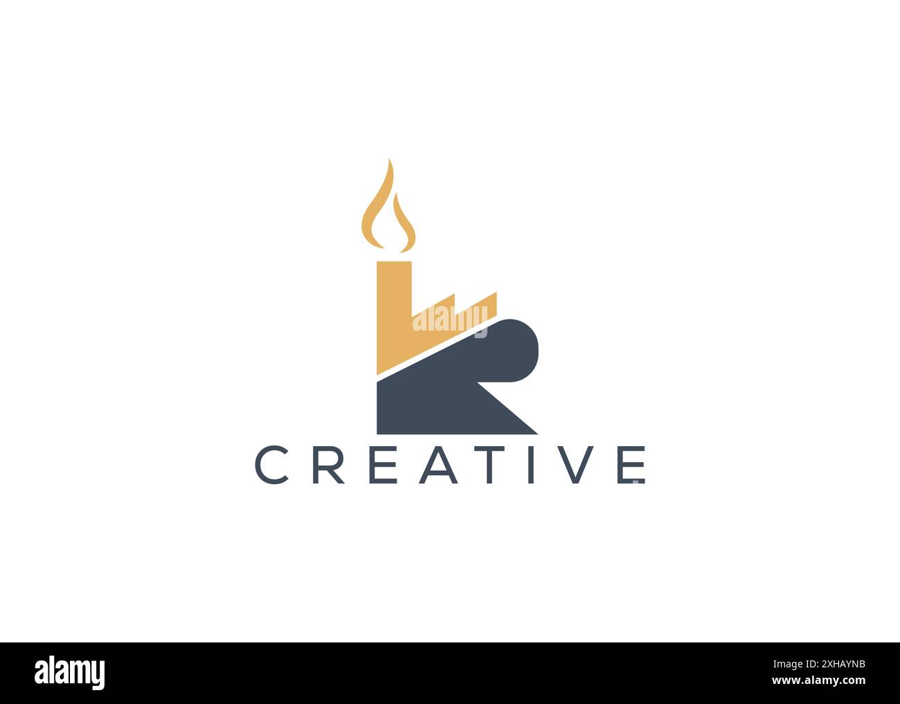 Letter r factory logo hi-res stock photography and images - Alamy