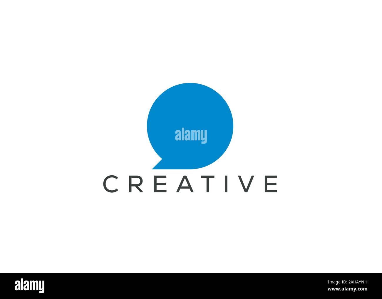 Minimal and professional message logo design template. Chat bubble logo ...