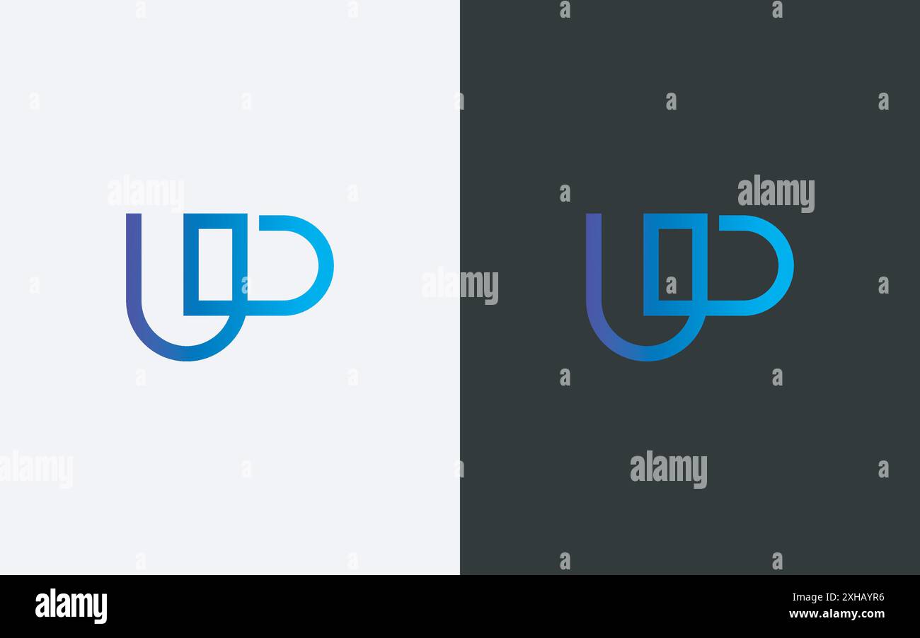 Minimal and professional letter U D abstract logo design template Stock ...