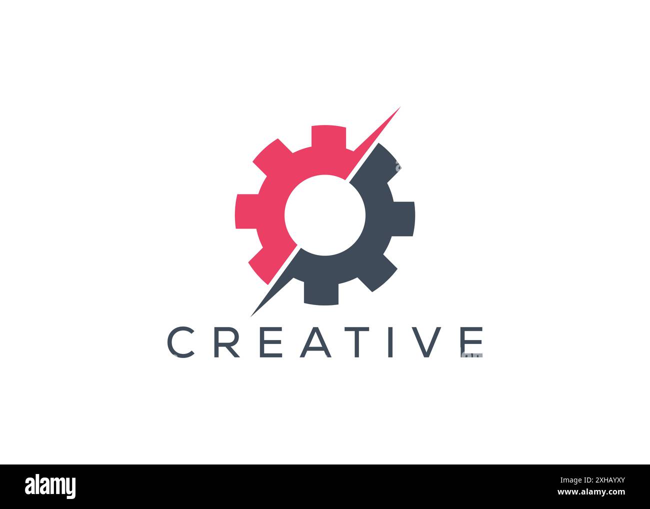 Minimal and professional abstract Gear setting logo design template ...