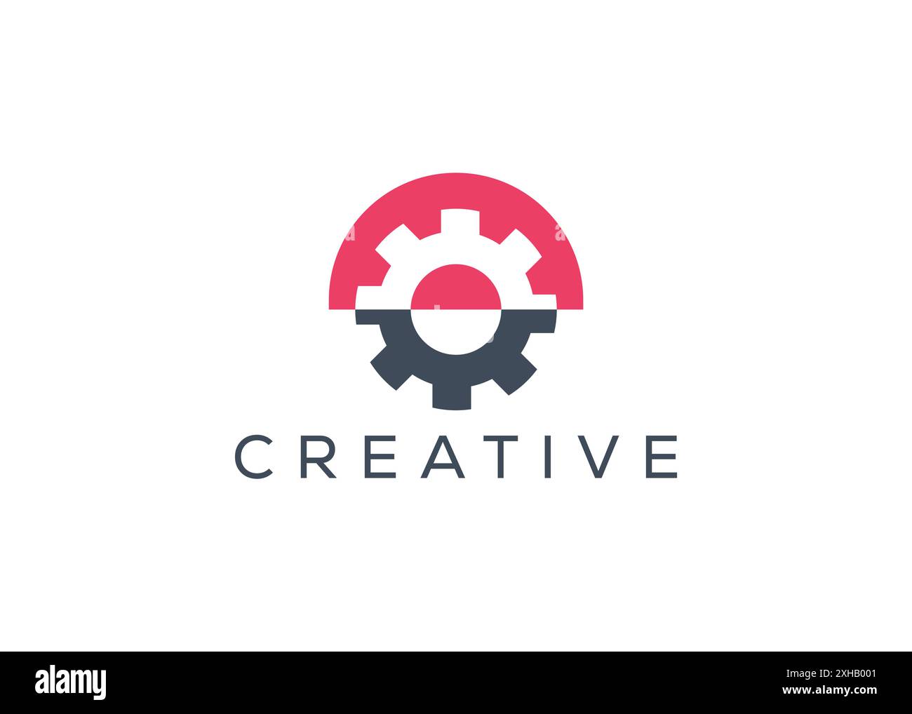 Minimal and professional abstract Gear setting logo design template ...