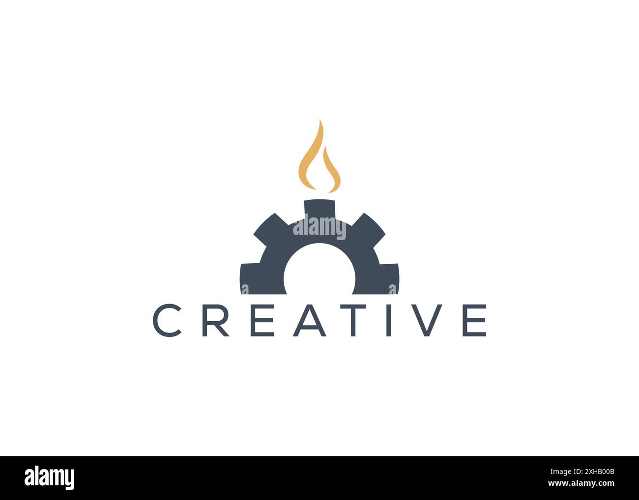 Minimal and professional abstract Gear setting logo design template ...