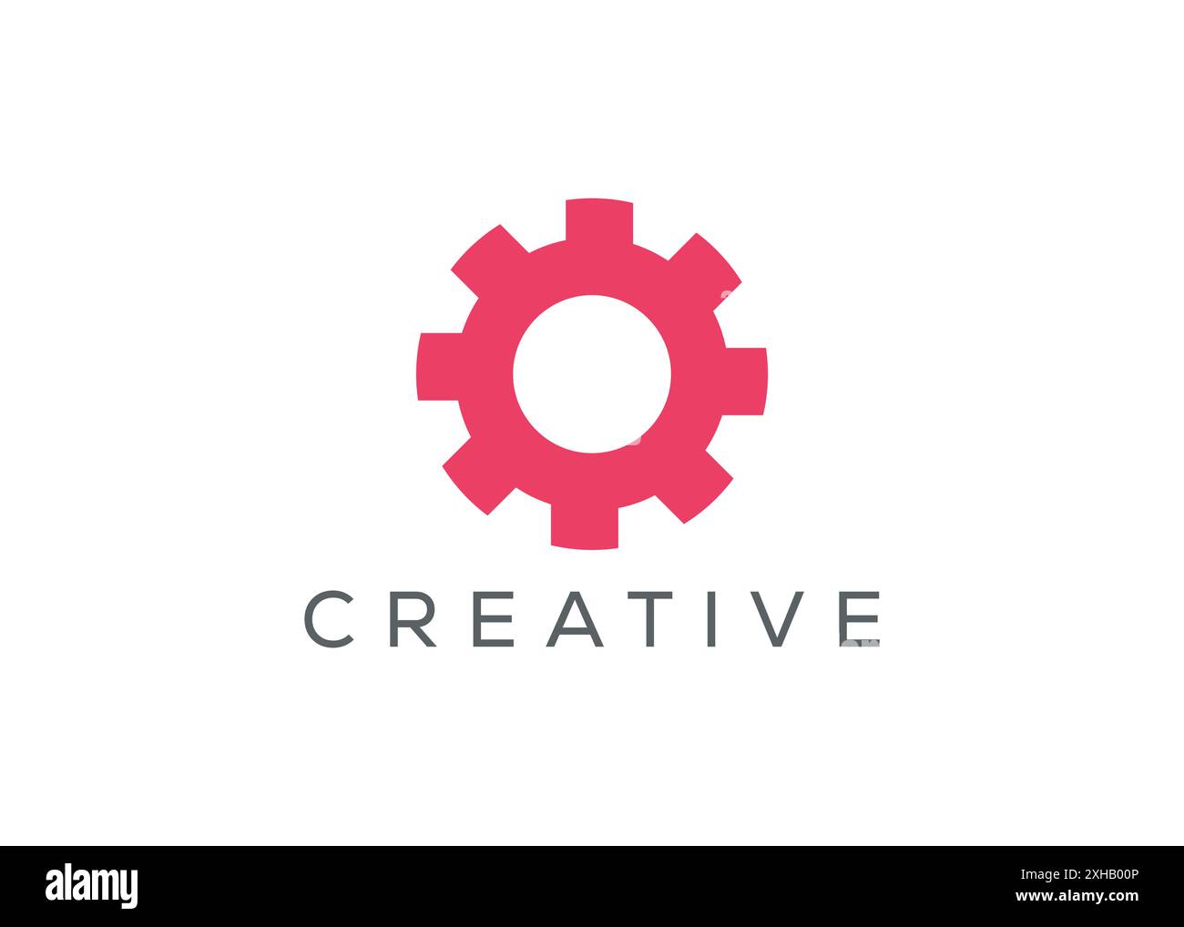 Black and white abstract gear Stock Vector Images - Alamy