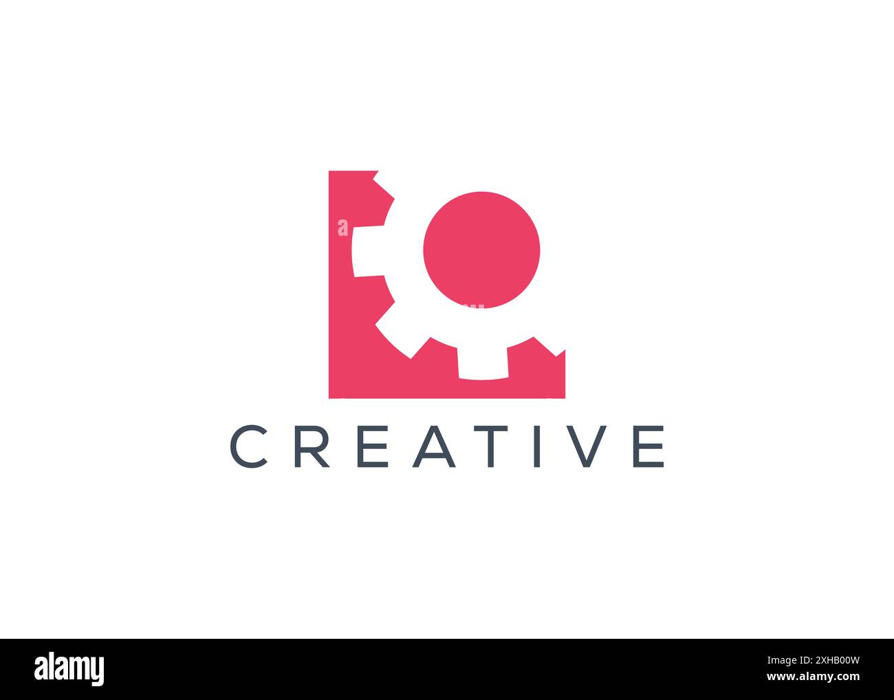 Minimal and professional abstract Gear setting logo design template ...