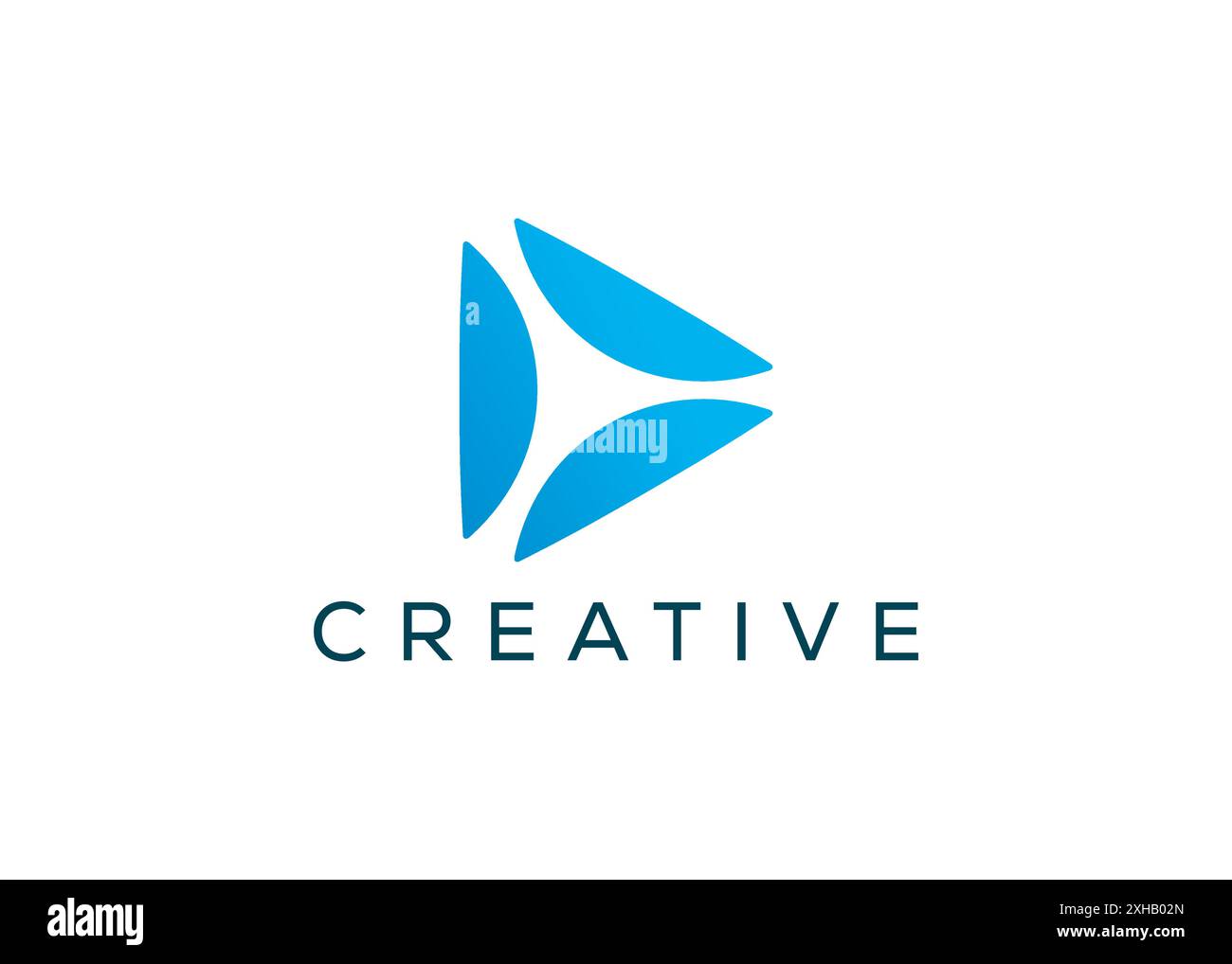 Minimal and professional abstract play logo design template Stock ...