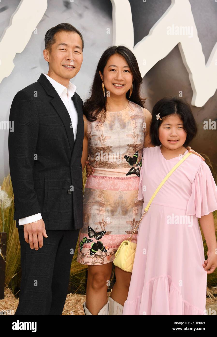 LOS ANGELES, CALIFORNIA - JULY 11: Lee Isaac Chung (L) and family ...