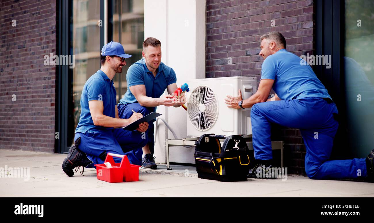 Experienced HVAC Technician Ensuring Quality Air Conditioning ...