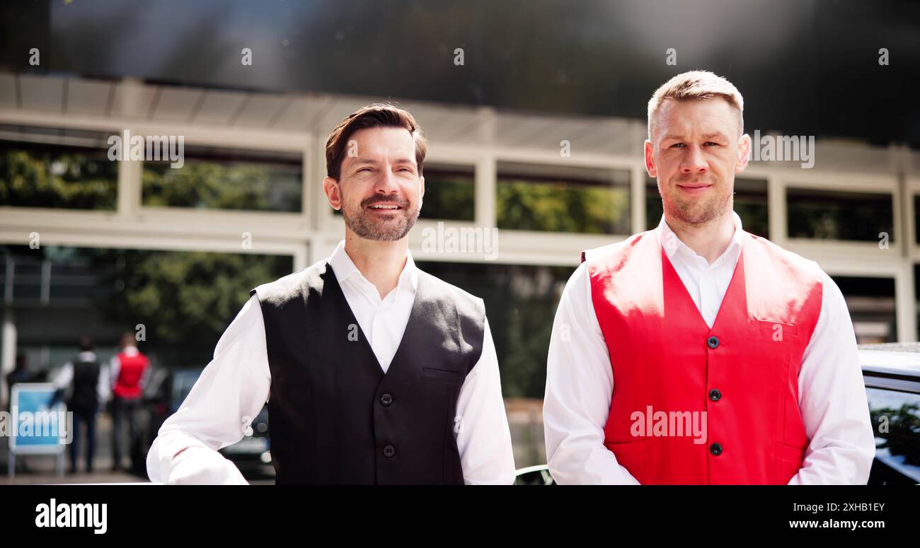 Professional Valet providing top-notch service at luxurious hotel ...
