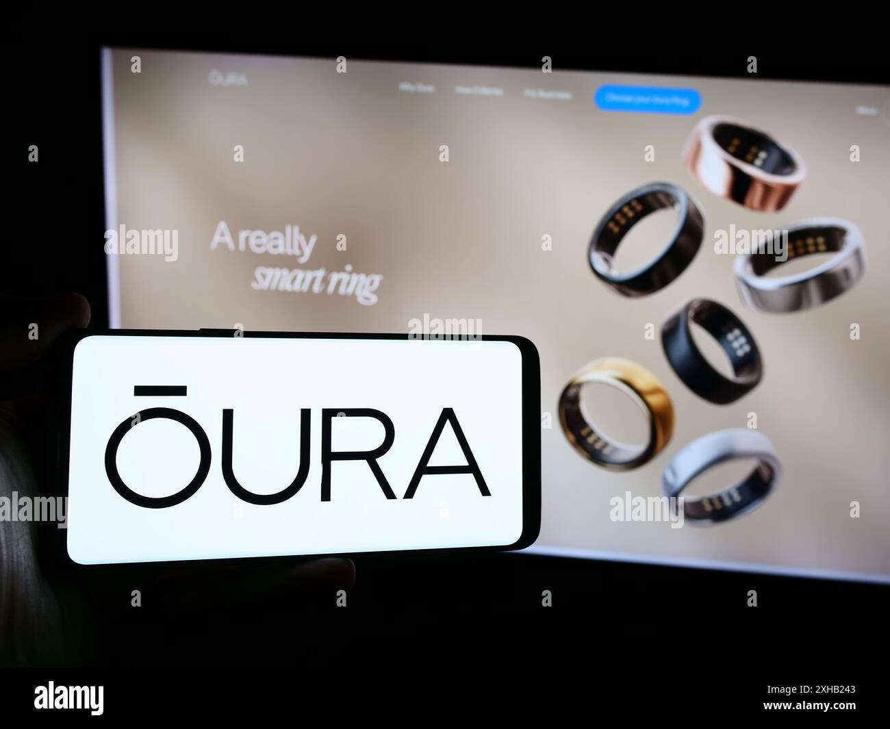 Oura logo hi-res stock photography and images - Alamy
