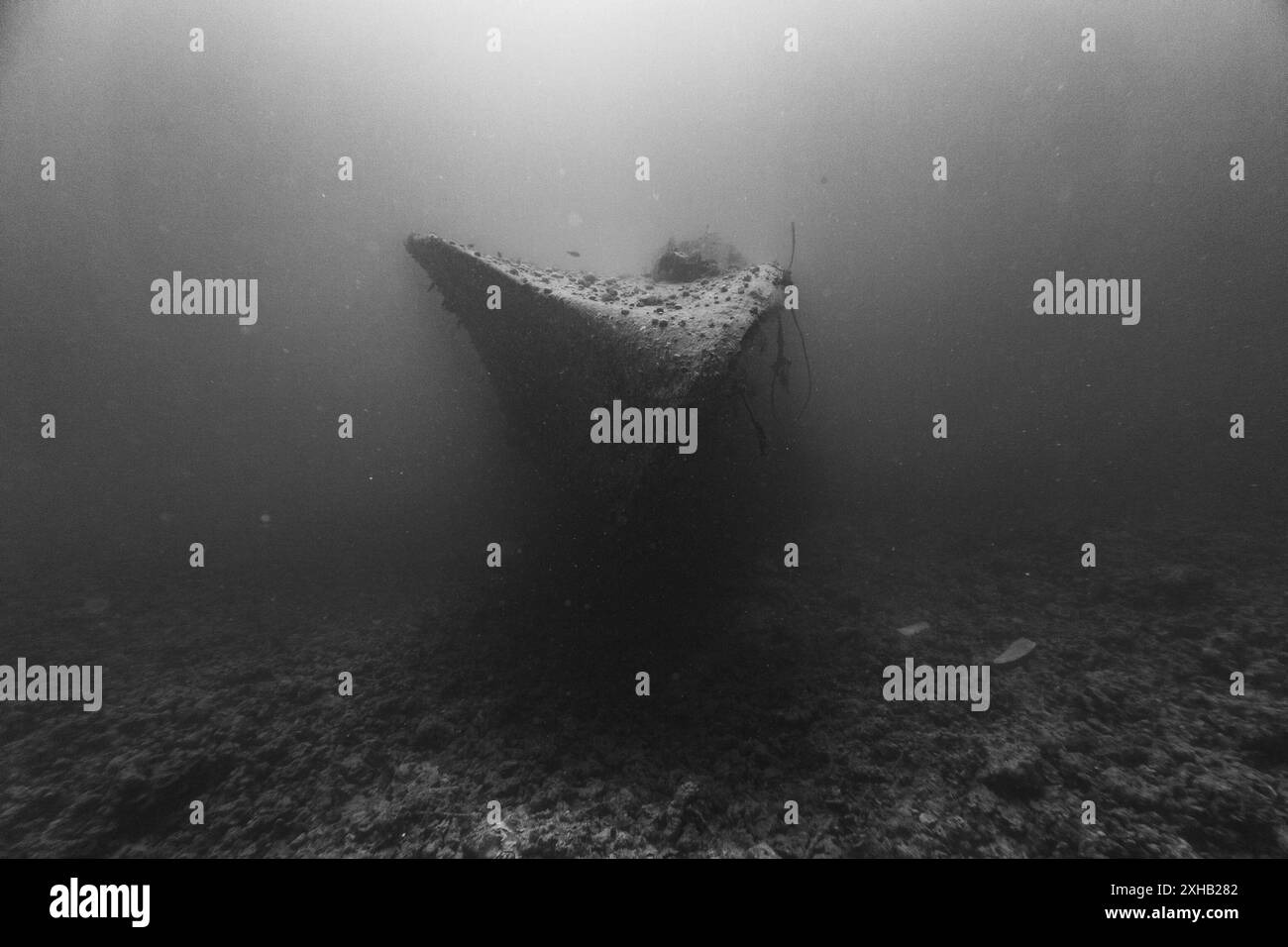 El Mina Wreck, a Ship Sunken in the Harbour of Hurghada, Egypt Stock ...
