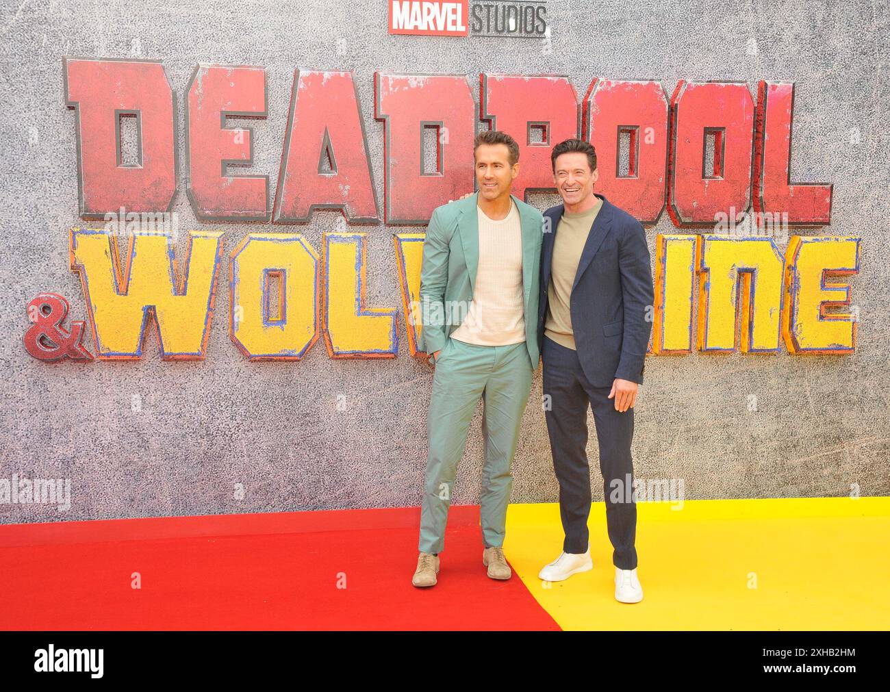 Ryan Reynolds and Hugh Jackman at the "Deadpool & Wolverine" VIP sneak ...