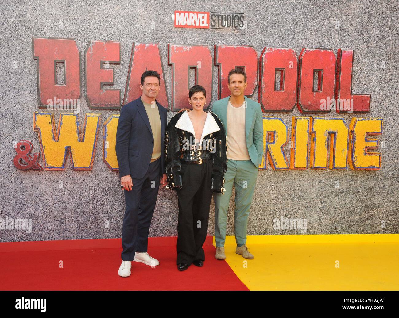 Hugh Jackman, Emma Corrin and Ryan Reynolds at the "Deadpool ...
