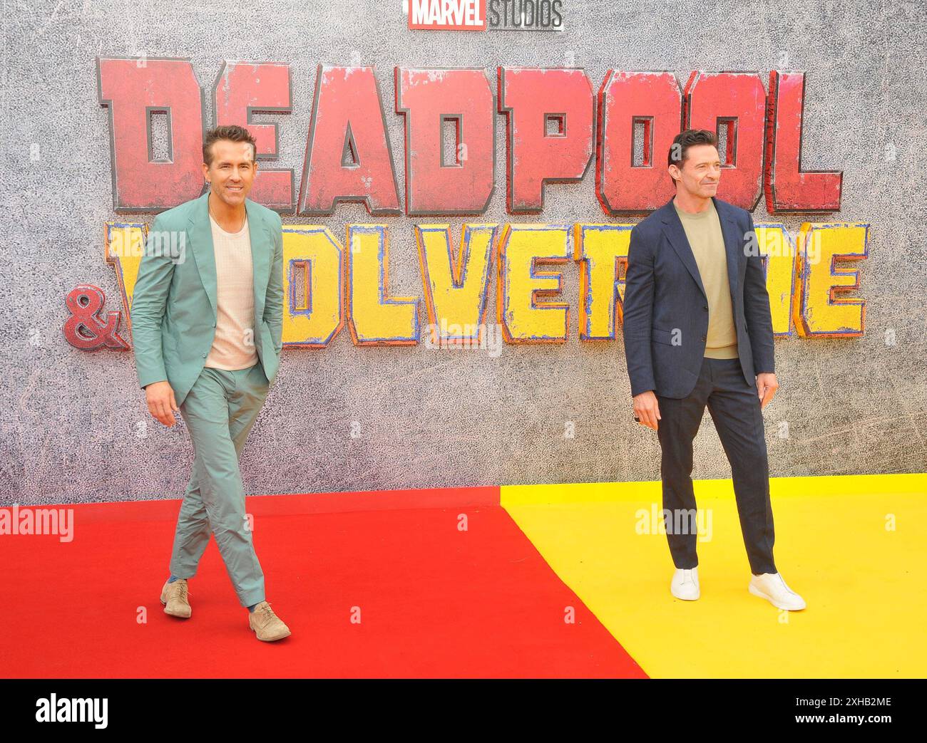 Ryan Reynolds and Hugh Jackman at the "Deadpool & Wolverine" VIP sneak ...