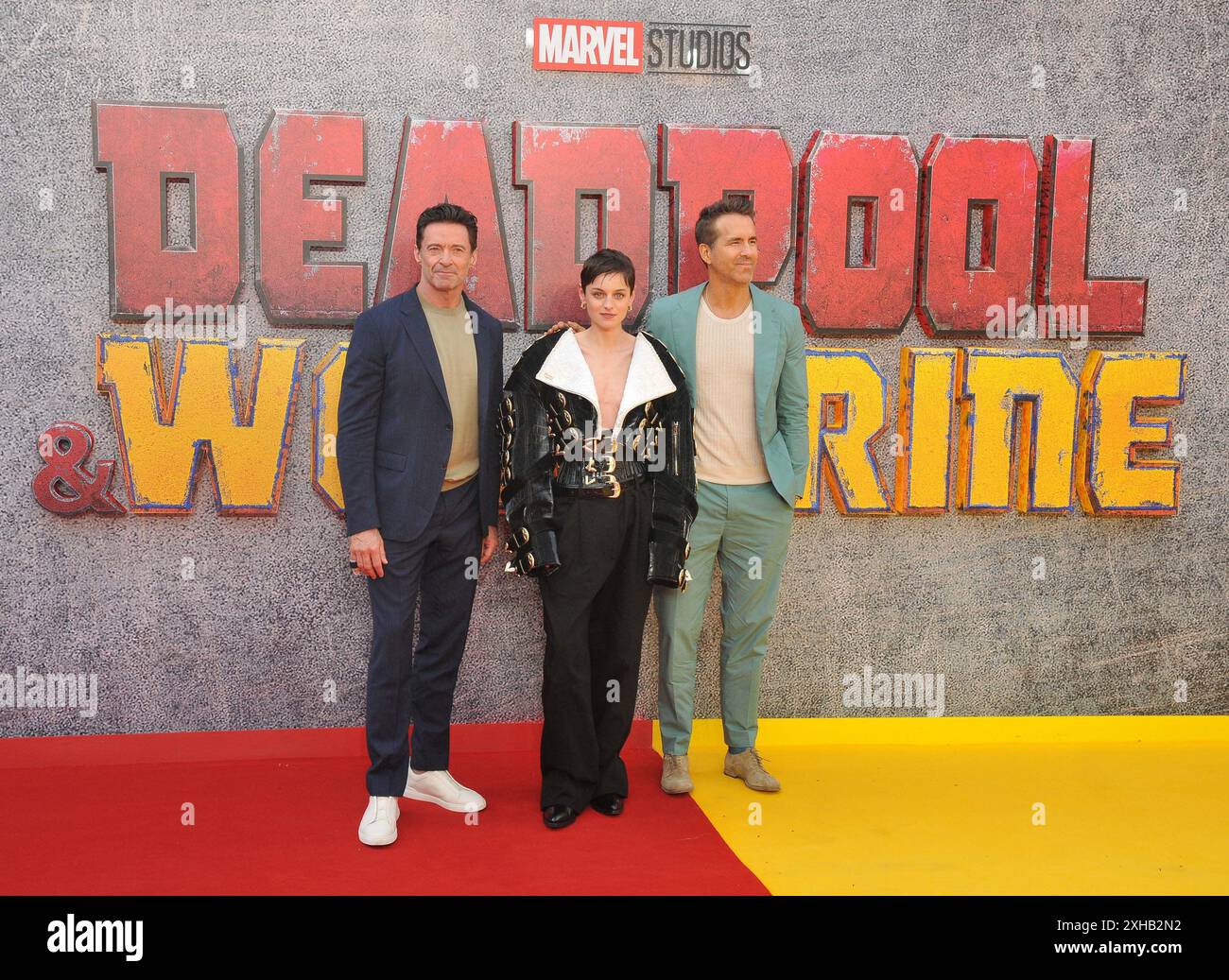 Hugh Jackman, Emma Corrin and Ryan Reynolds at the "Deadpool ...