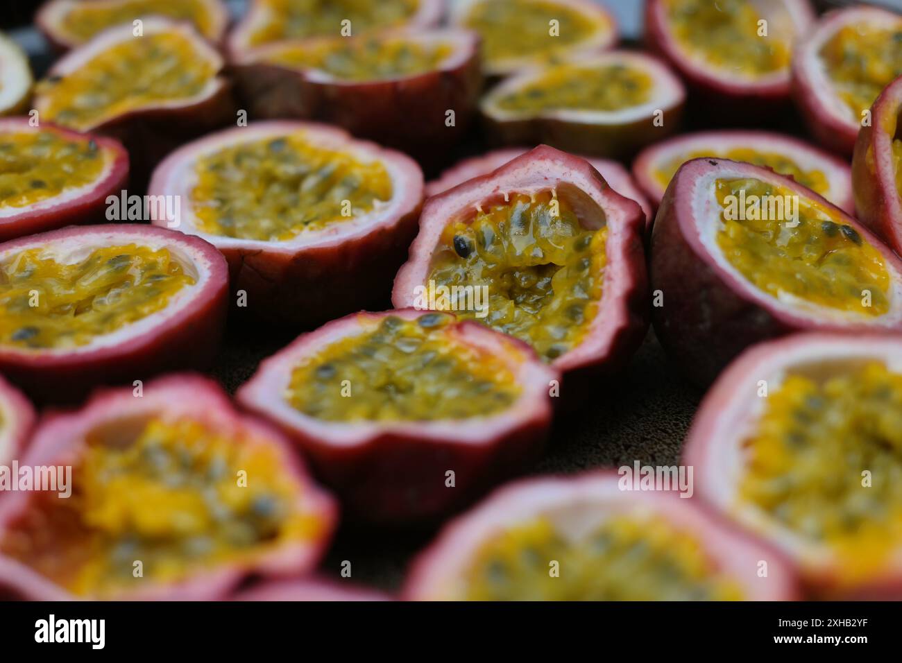 Passion fruit is a fruit that has a sweet and sour taste Stock Photo ...