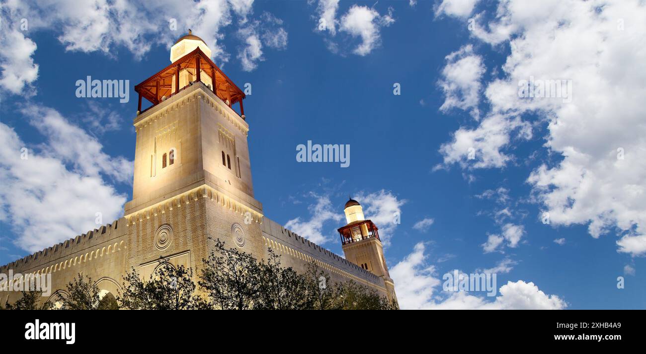 King hussein mosque jordan night hi-res stock photography and images ...