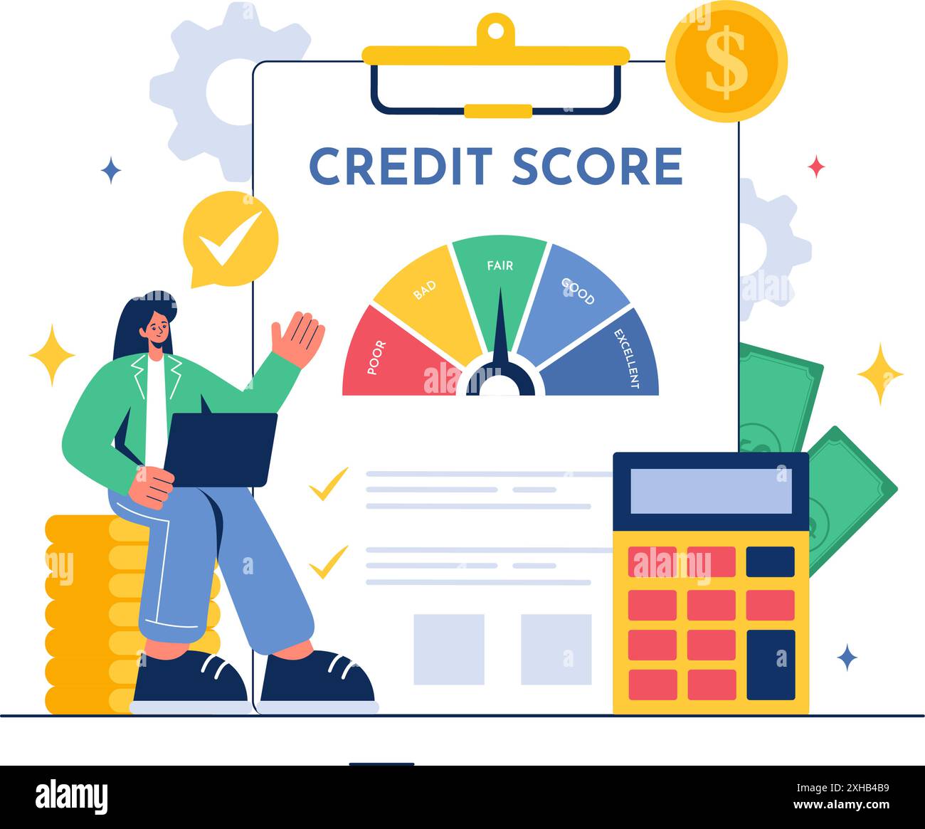Credit score money Stock Vector Images - Alamy