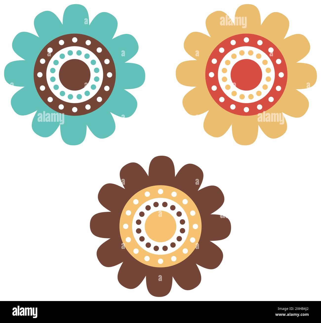 3 Colorful Dotted Flower Illustrations Stock Photo - Alamy 3 Colorful Dotted Flower Illustrations Stock Photo - Alamy