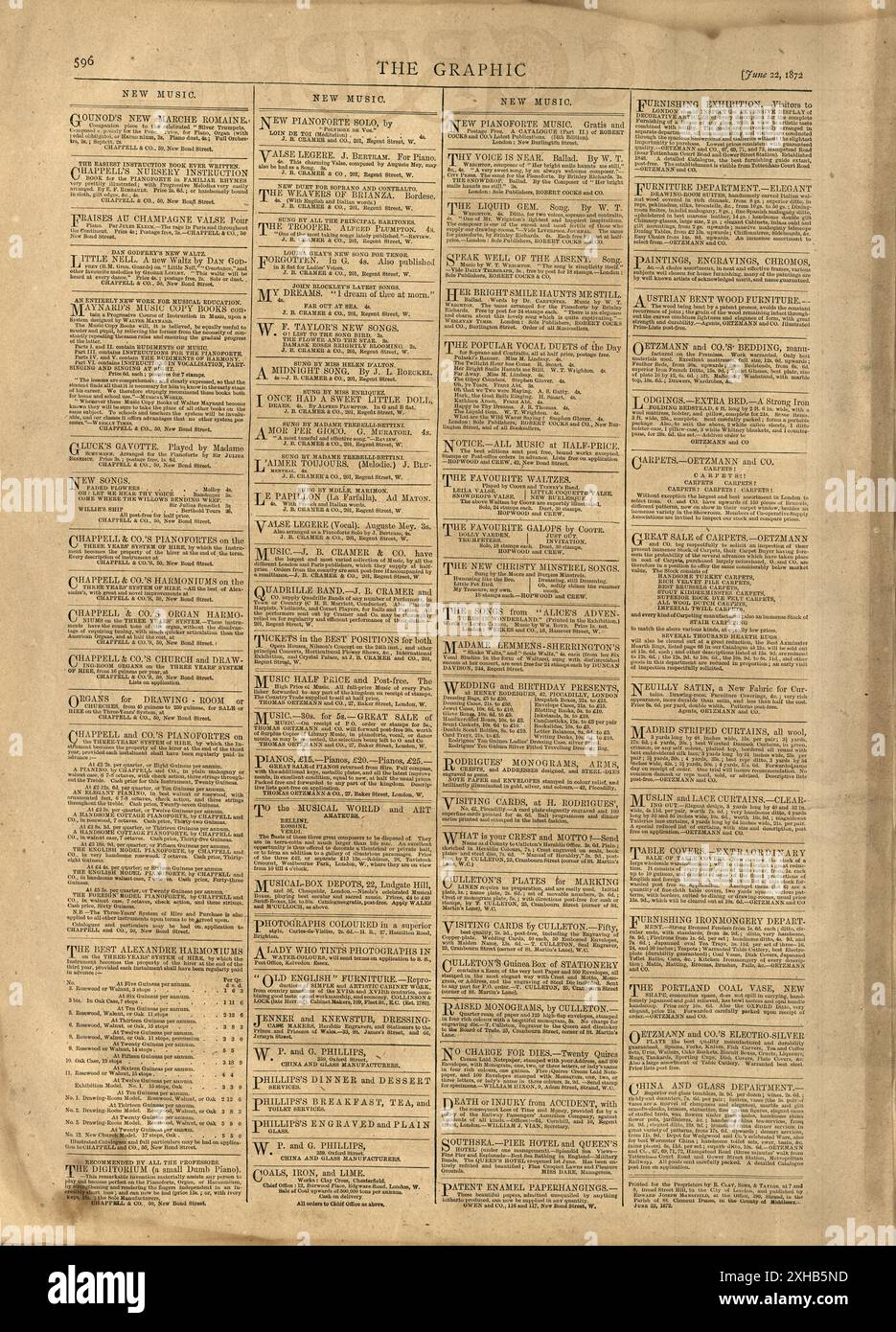 Victorian adverts newspaper hi-res stock photography and images - Alamy