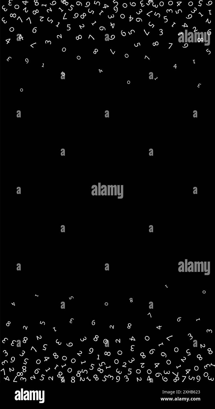 Falling letters of English language. Colorful childish flying ...