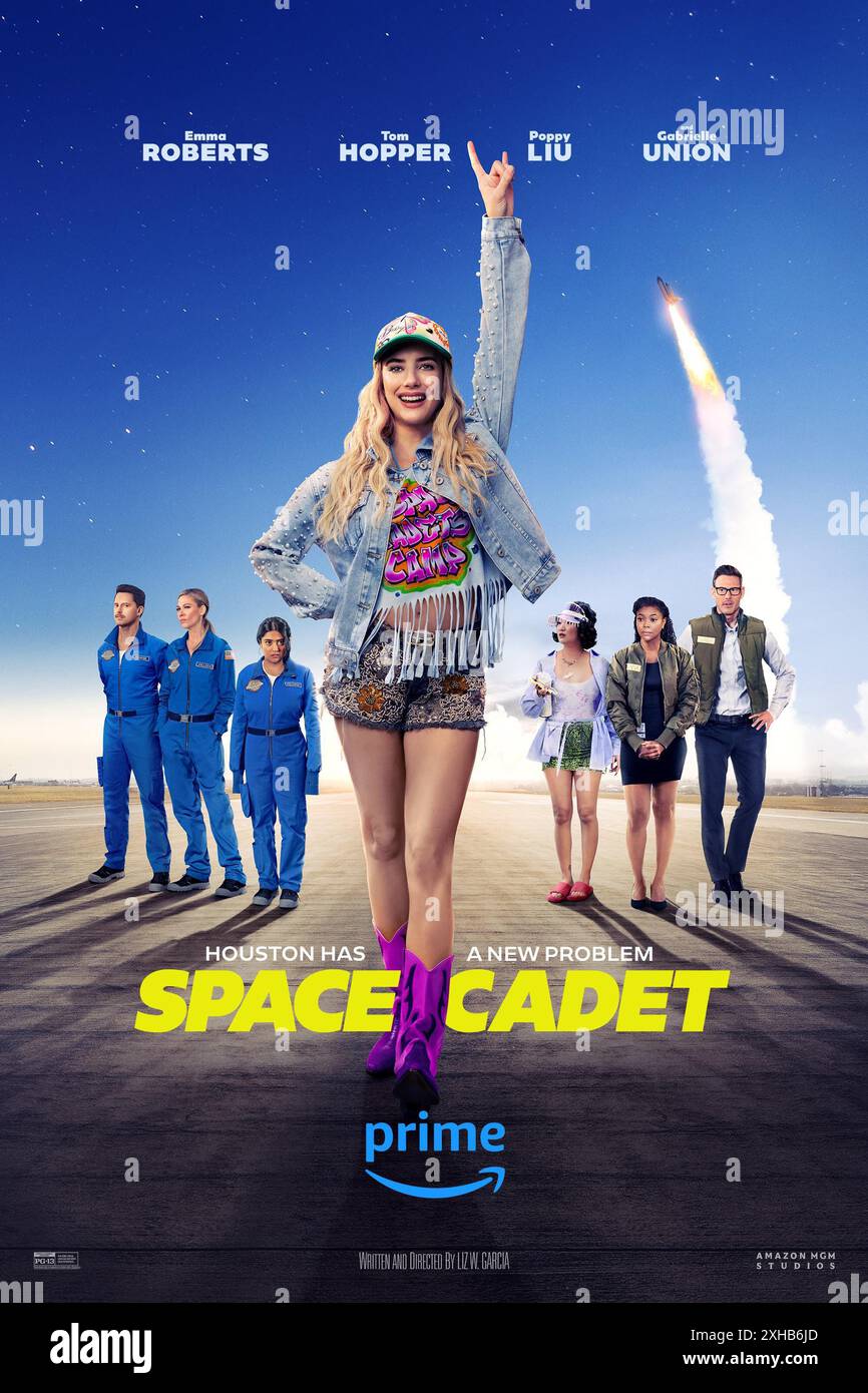 Space Cadet poster Emma Roberts Stock Photo - Alamy