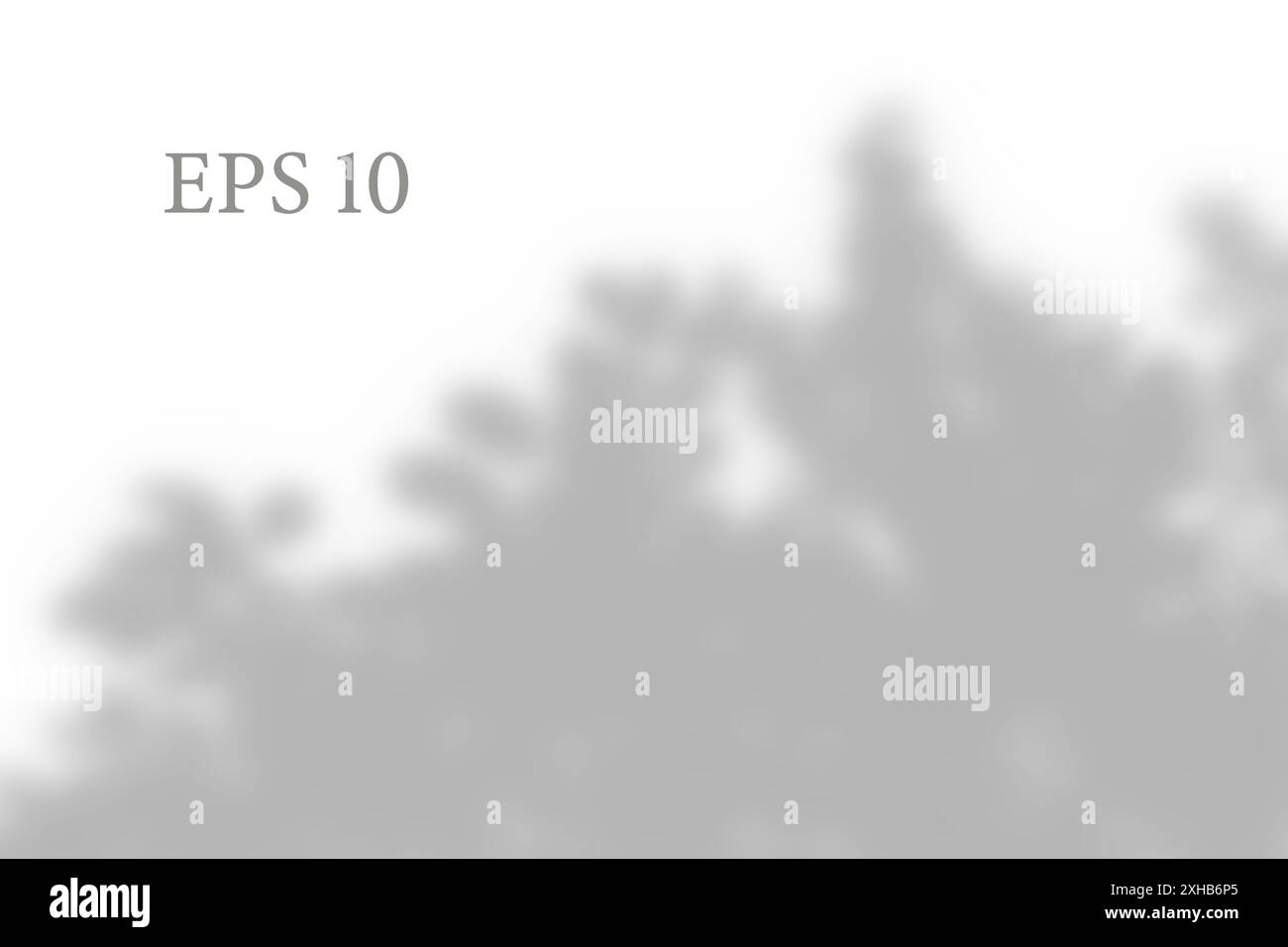 Transparent natural plant shadow. Light effect overlay. Mesh grid ...