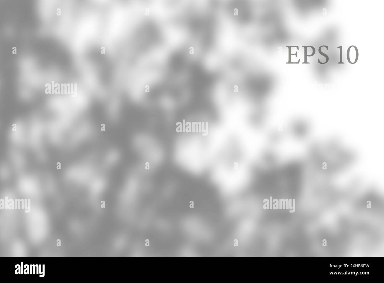 Transparent natural plant shadow. Light effect overlay. Mesh grid ...