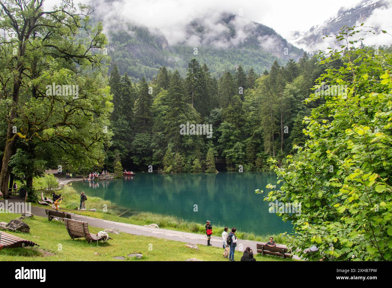 Blausee Lake [ Blue Lake ], Switzerland Stock Photo - Alamy
