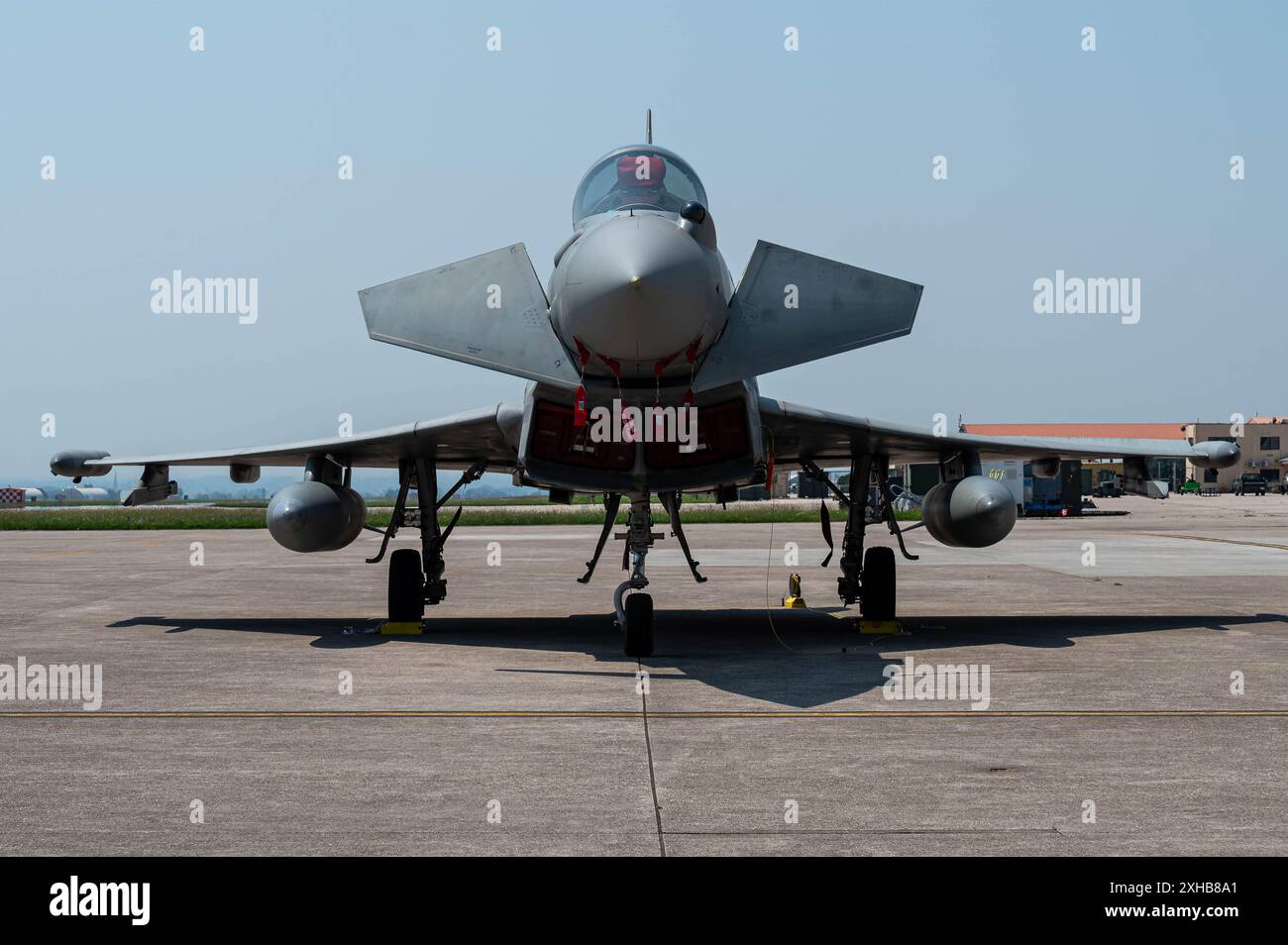 An Italian air force Eurofighter Typhoon, assigned to the 51st Wing at ...