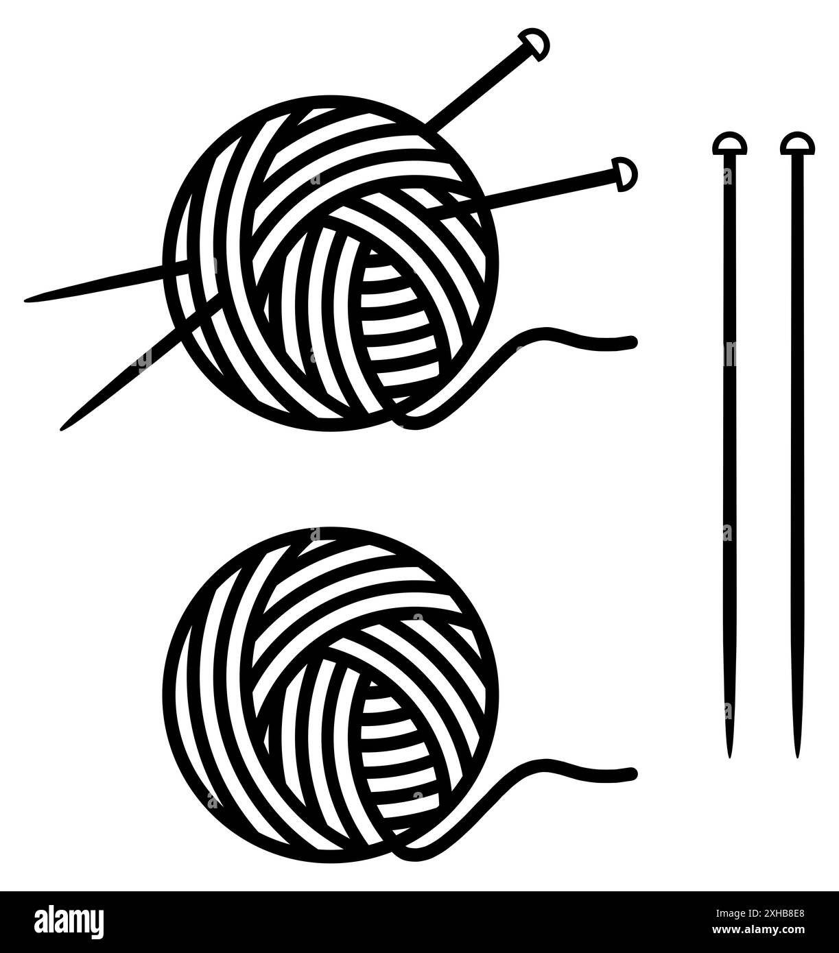 Knitter knitting Cut Out Stock Images & Pictures - Alamy