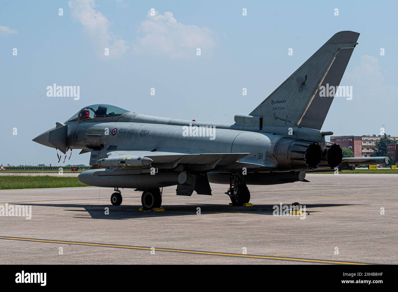 An Italian air force Eurofighter Typhoon, assigned to the 51st Wing at ...