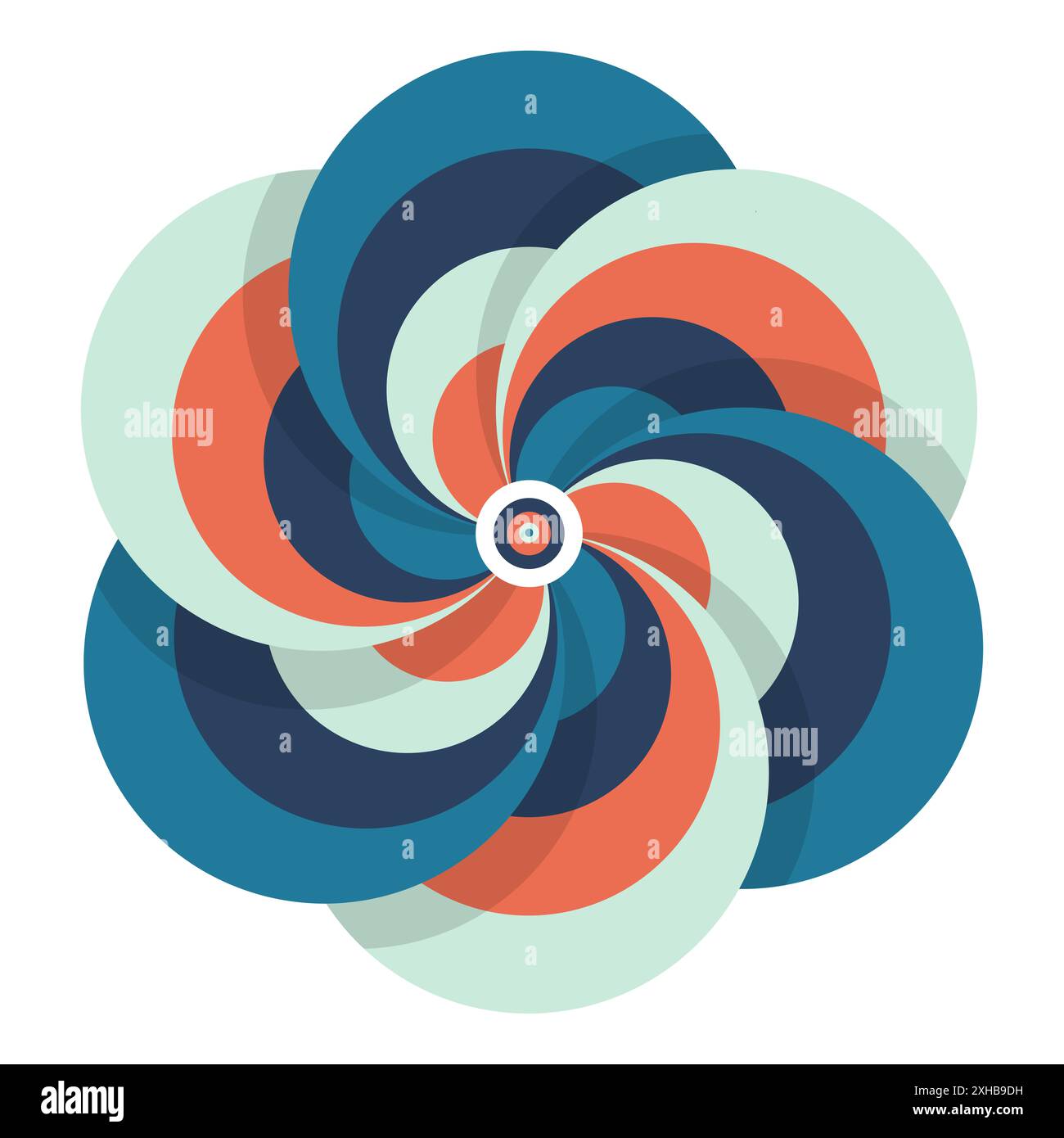 Red & blue rosette illustration Stock Photo - Alamy