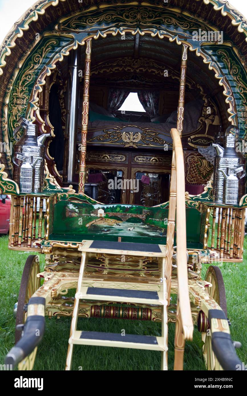 Gypsy Caravan, Appleby Horse Fair, Appleby-In-Westmorland, Cumbria, UK ...