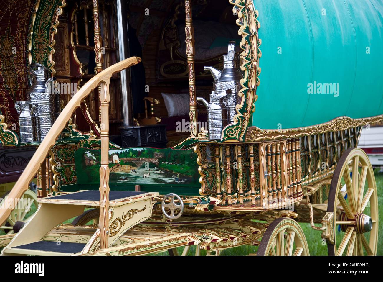 Gypsy Caravan, Appleby Horse Fair, Appleby-In-Westmorland, Cumbria, UK ...