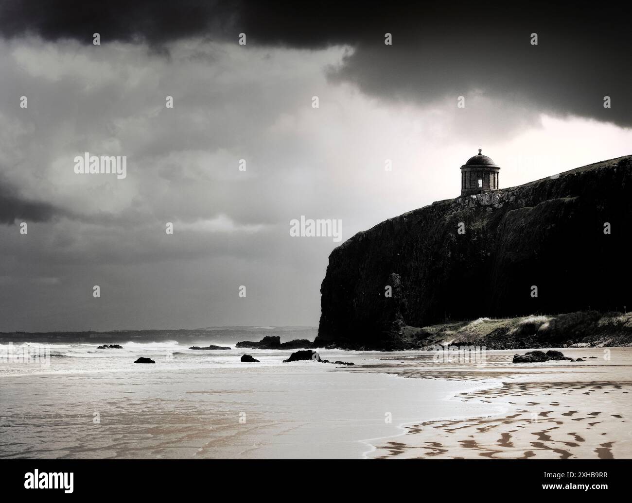 The Mussenden Temple, part of the Downhill Castle Demesne, above ...