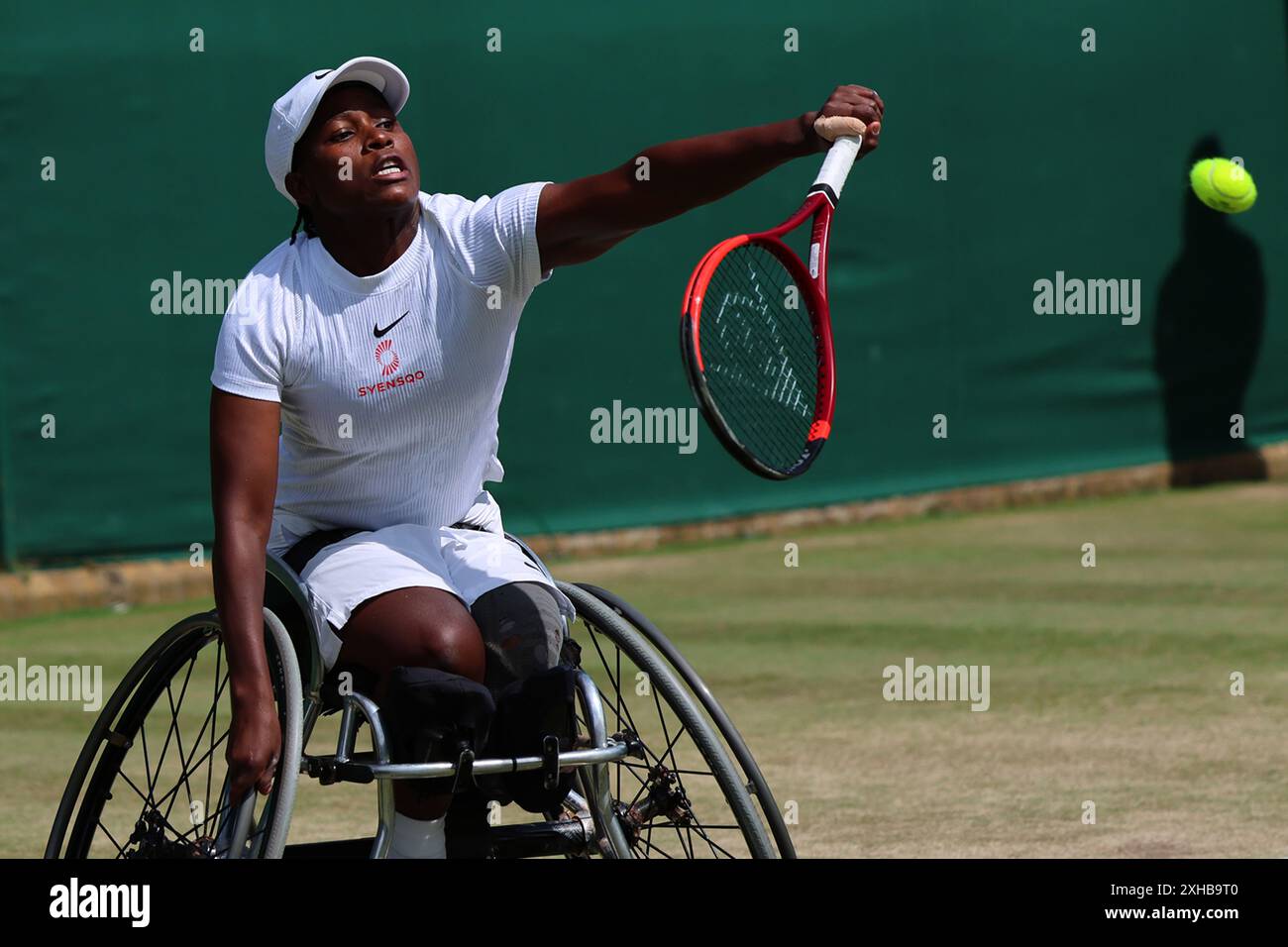 Kgothatso Montjane of South Africa in the womens wheelchair tennis ...