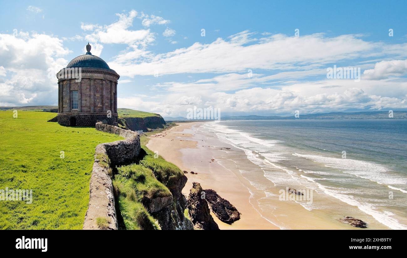 The Mussenden Temple, part of the Downhill Castle Demesne, above ...