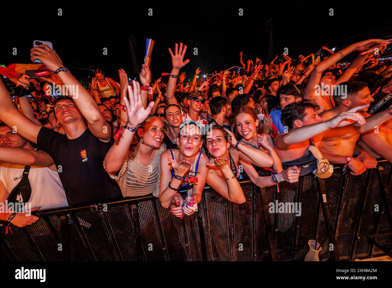 Split, Croatia. 02nd Apr, 2024. Revellers dance as Armin Van Buuren ...