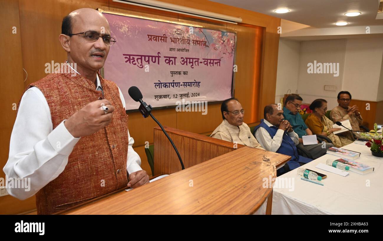 NEW DELHI, INDIA - JULY 12: Overseas Indian society president Narayan ...