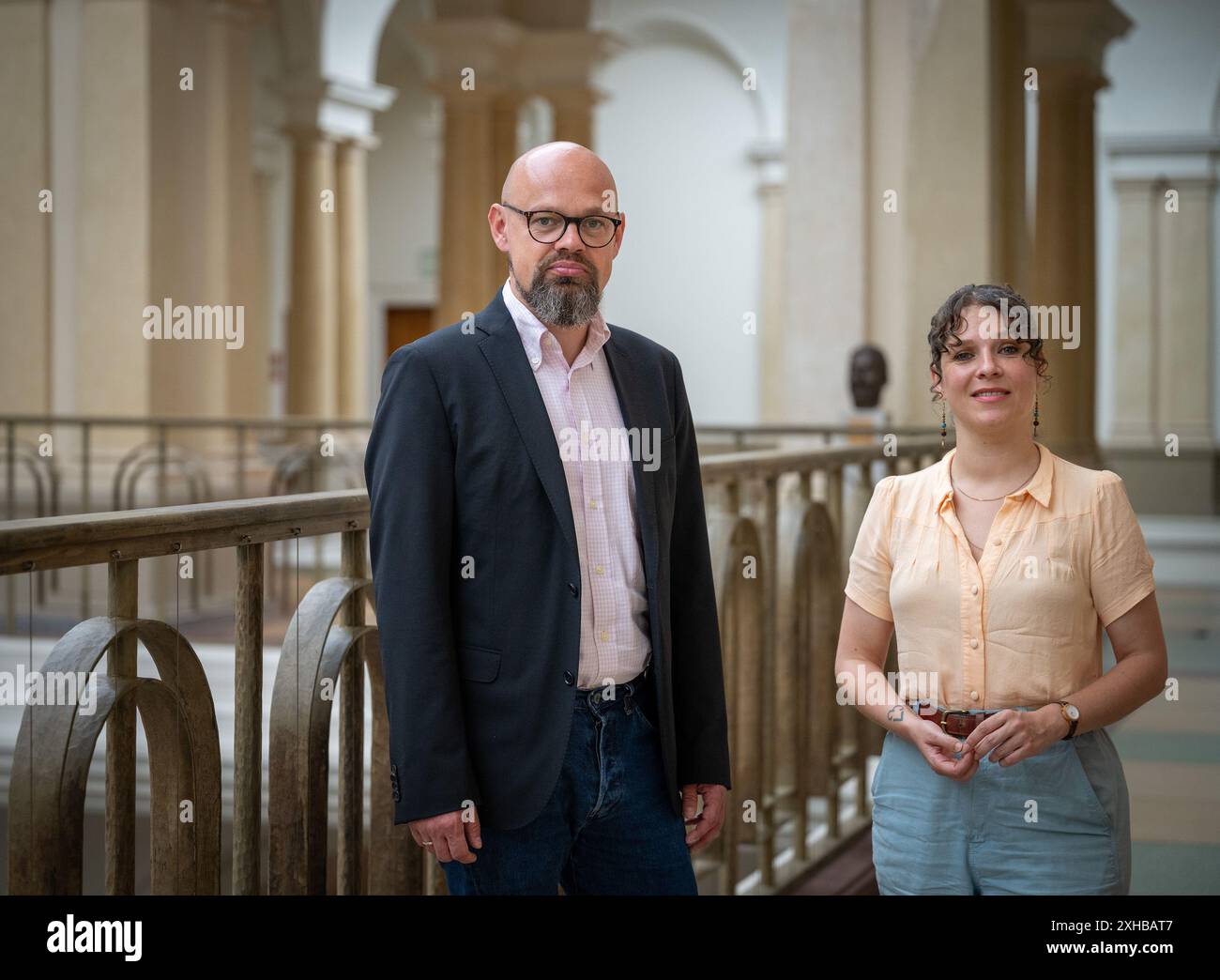 Berlin, Germany. 11th July, 2024. Anne Helm and Tobias Schulze, leaders ...