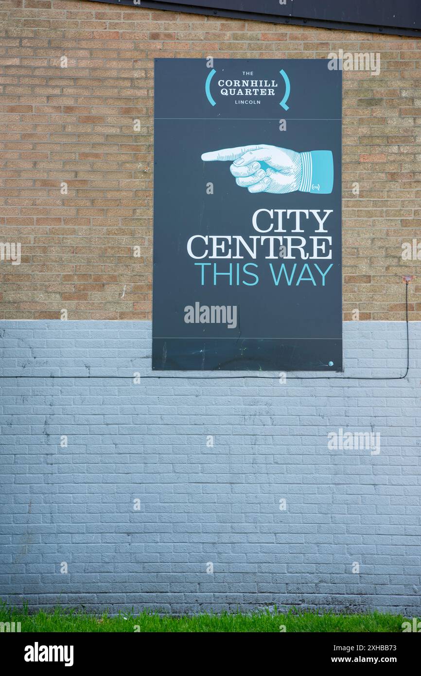 City Centre Sign Stock Photo - Alamy