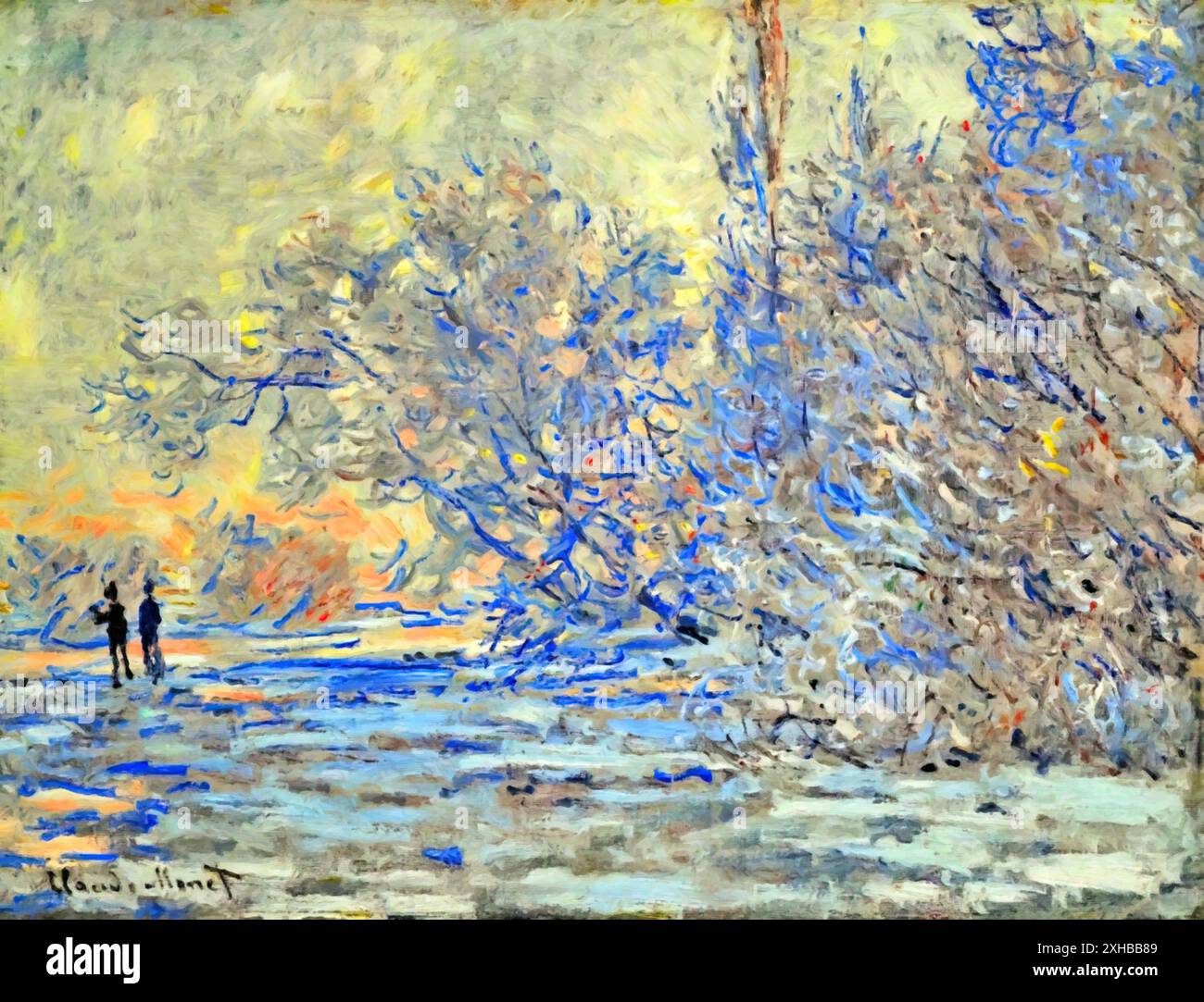 Frost at Giverny, 1885 (painting) by Artist Monet, Claude (1840-1926 ...