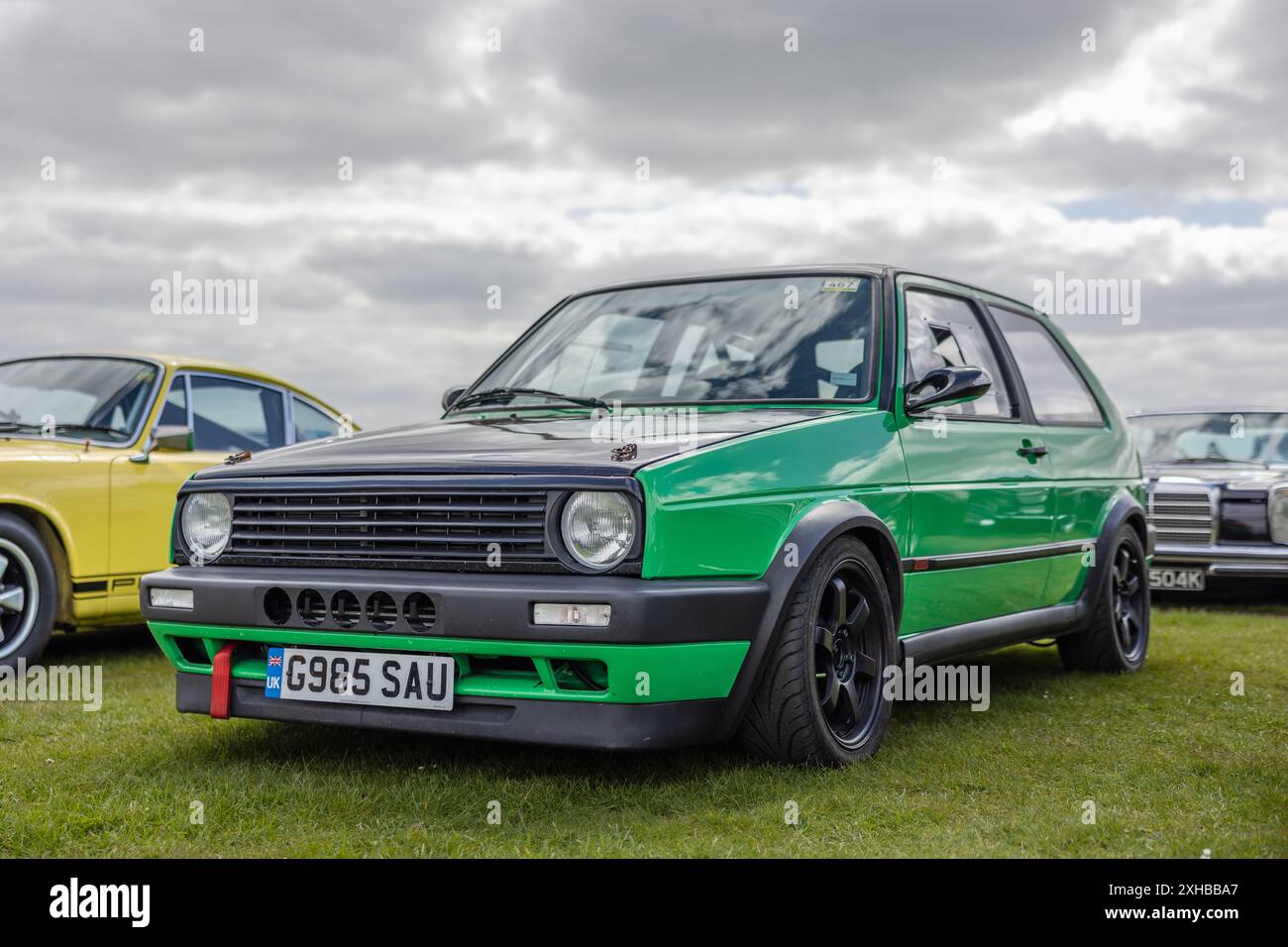 1990 Volkswagen Golf, on display at the April Scramble held at the ...