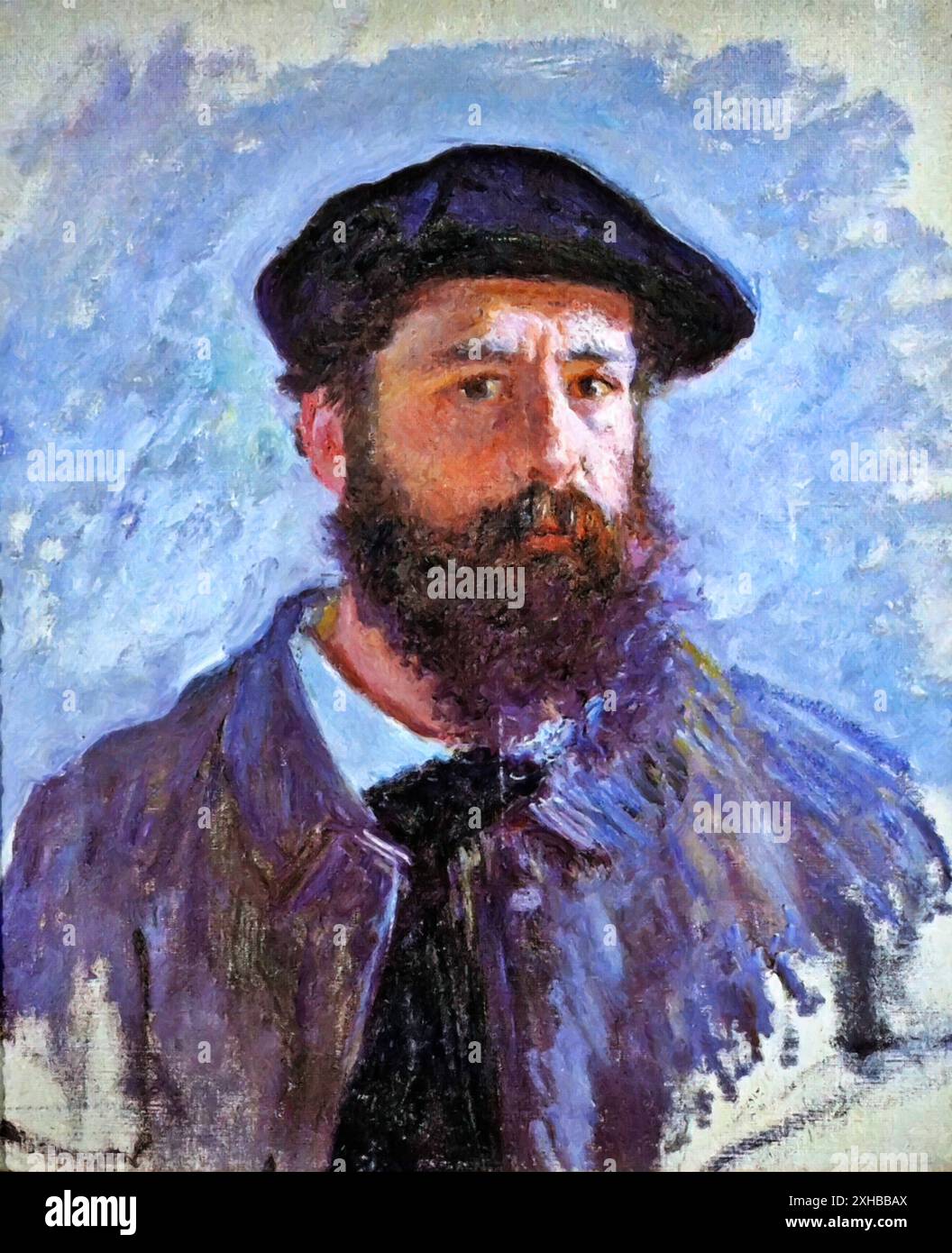 Claude monet self portrait with Stock Vector Images - Alamy